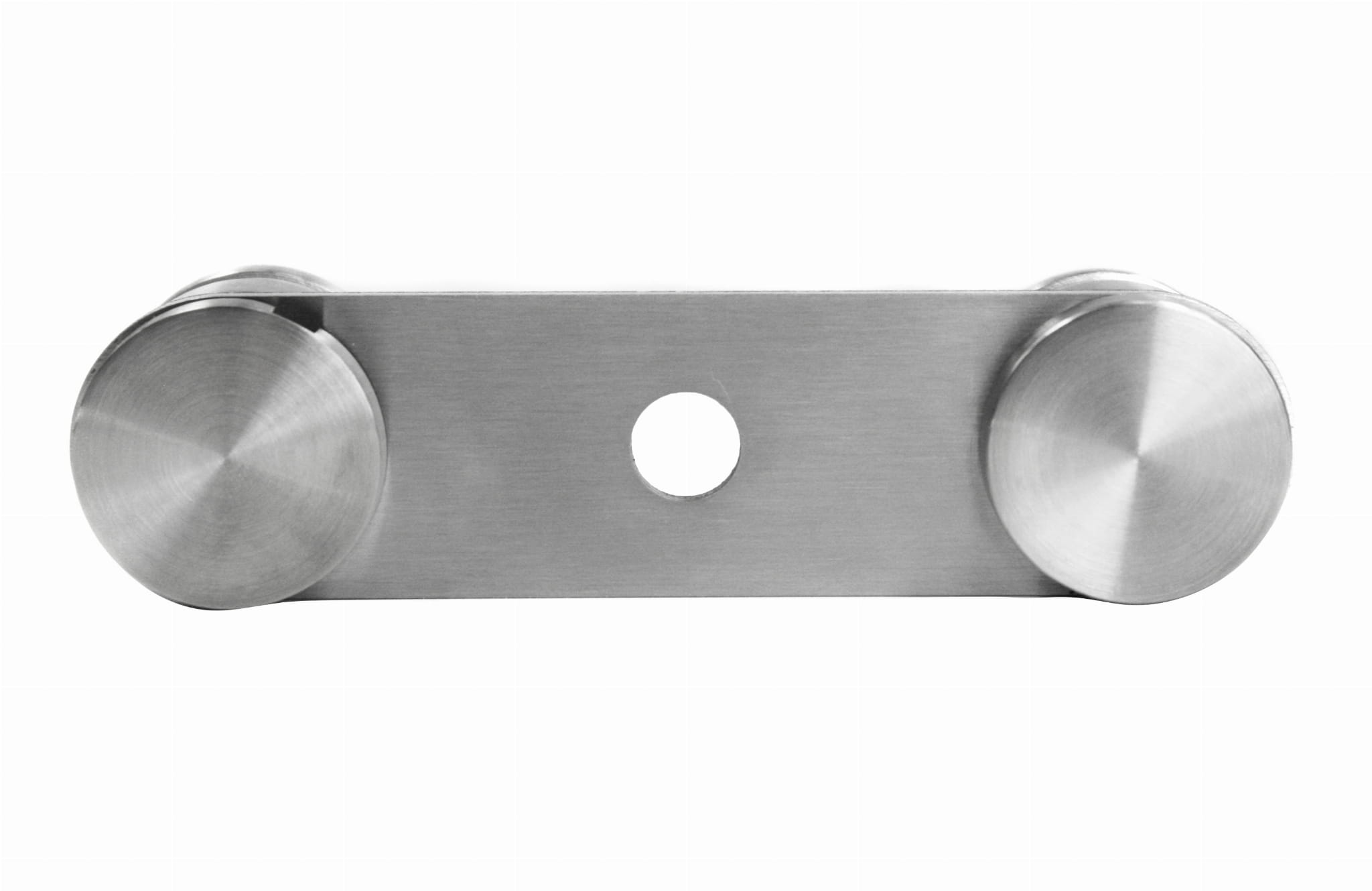 Spot fixing glass - ∅30mm with mounting hole ∅10.5mm, AISI 304, SATIN ...