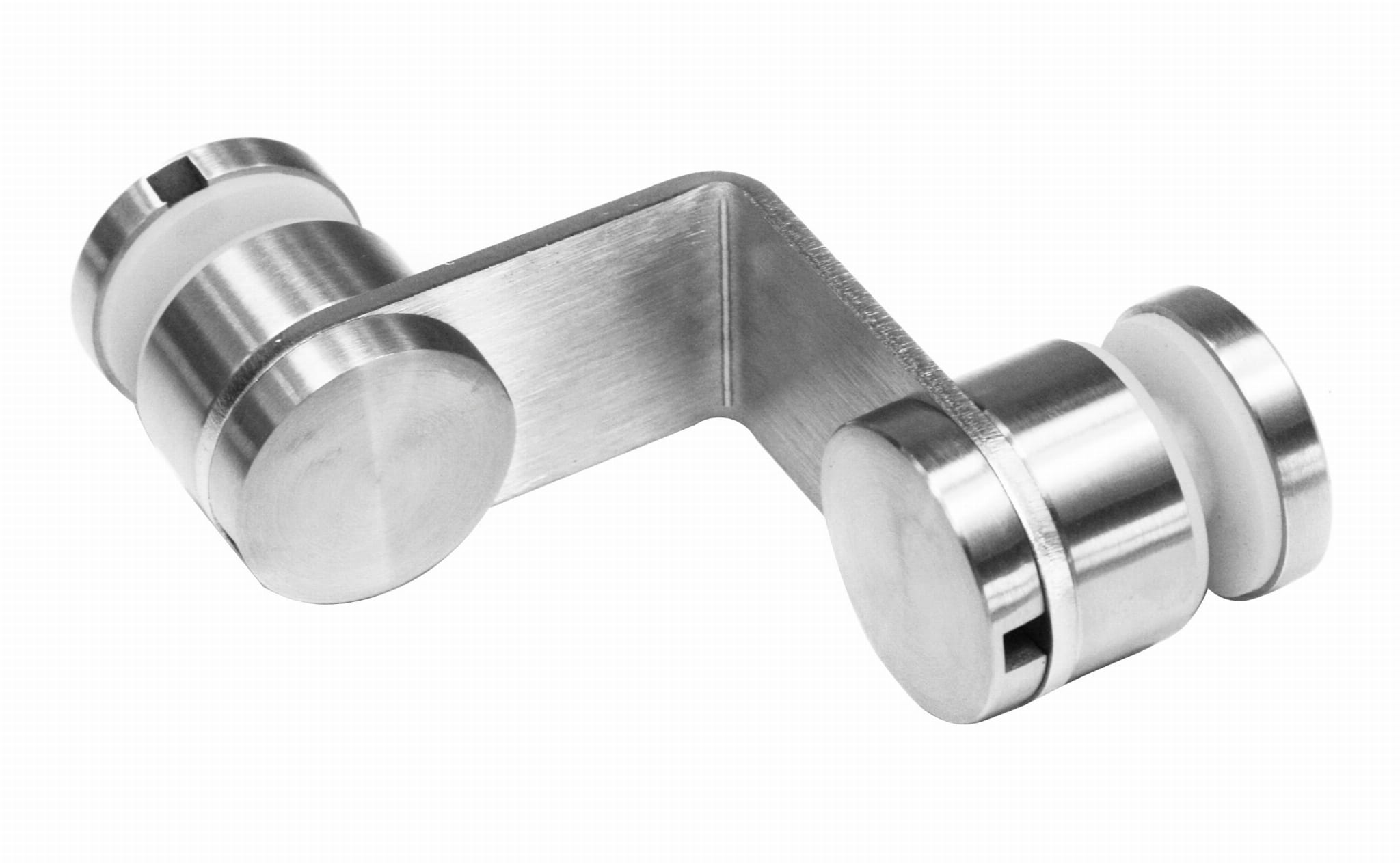 Glass adaptor for glass 90°, rotule 30mm, AISI 304, SATIN Rotula.pl